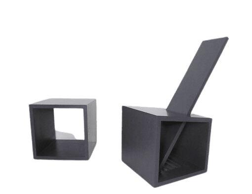 Boxchair #3 Chair & Table Set By Erik De Graaff - c1979 | ImParlour