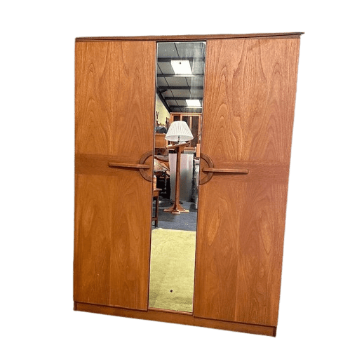 Mid Century Beautility Teak Double Wardrobe | ImParlour